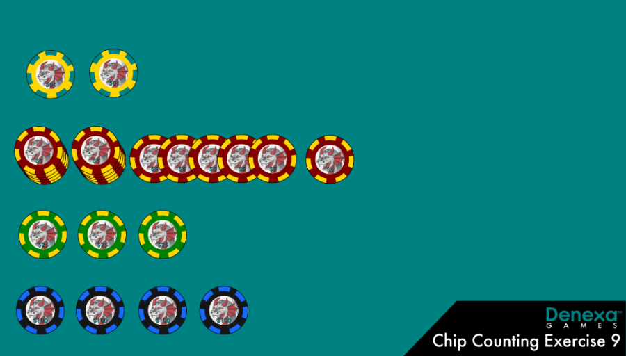 More chip counting exercises | Denexa Games