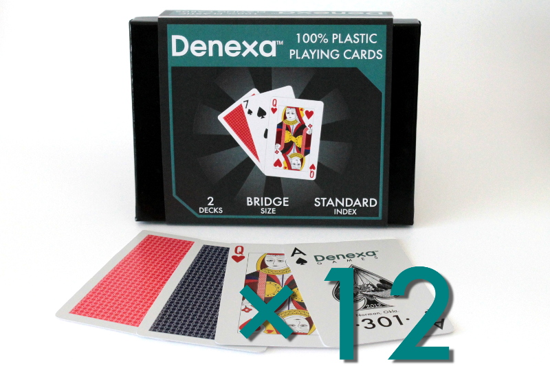 Bridge-Size Plastic Playing Cards: Cardinal Directions (Brick) - Denexa ...